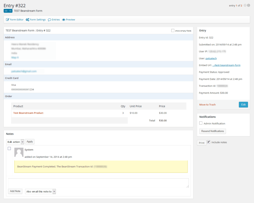 Worldline Payment API Gateway for Gravity Forms
